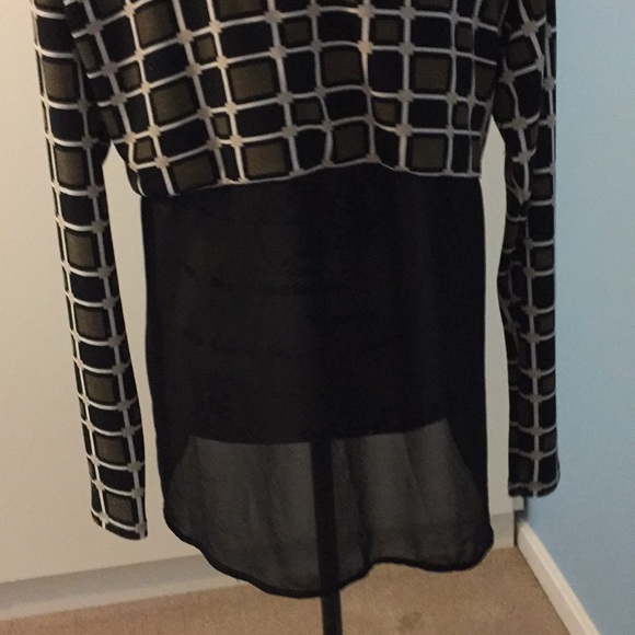 Michael Kors | Tops | Michael Kors Sheer Half Back Top | Poshmark